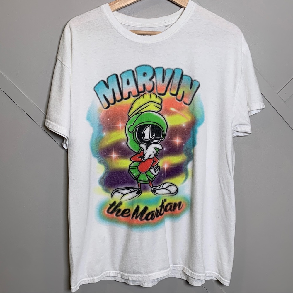 Vintage Looney Tunes Marvin The Martian Graphic Tshir… - Gem